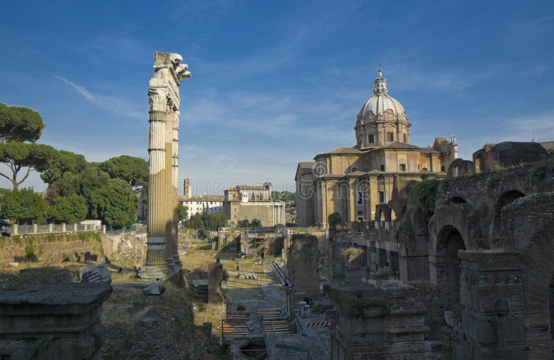 Rome ruines stock photo. Image of columns, italian, empire - 12790478