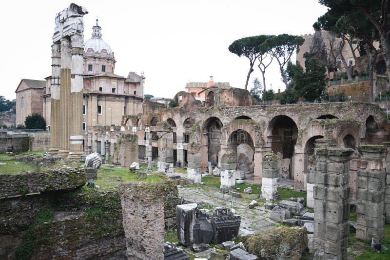 Rome ruins stock photo. Image of street, european, saturn - 51229348