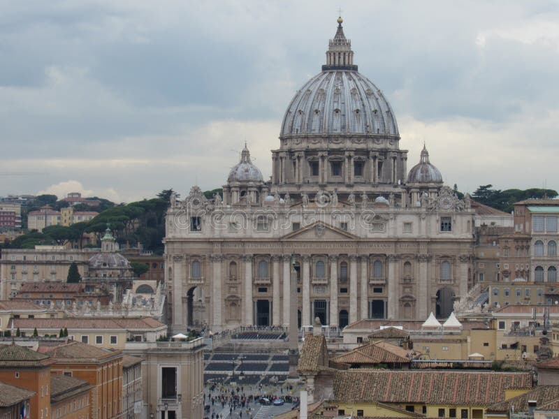 Rome Seen from Top of Castle of San Angelo. Stock Photo - Image of ...