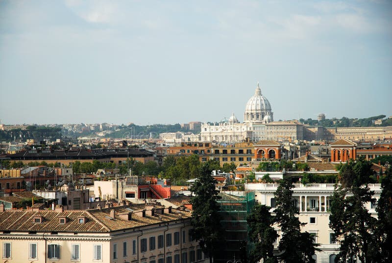 Rome skyline stock photo. Image of vatican, view, residential - 1443290