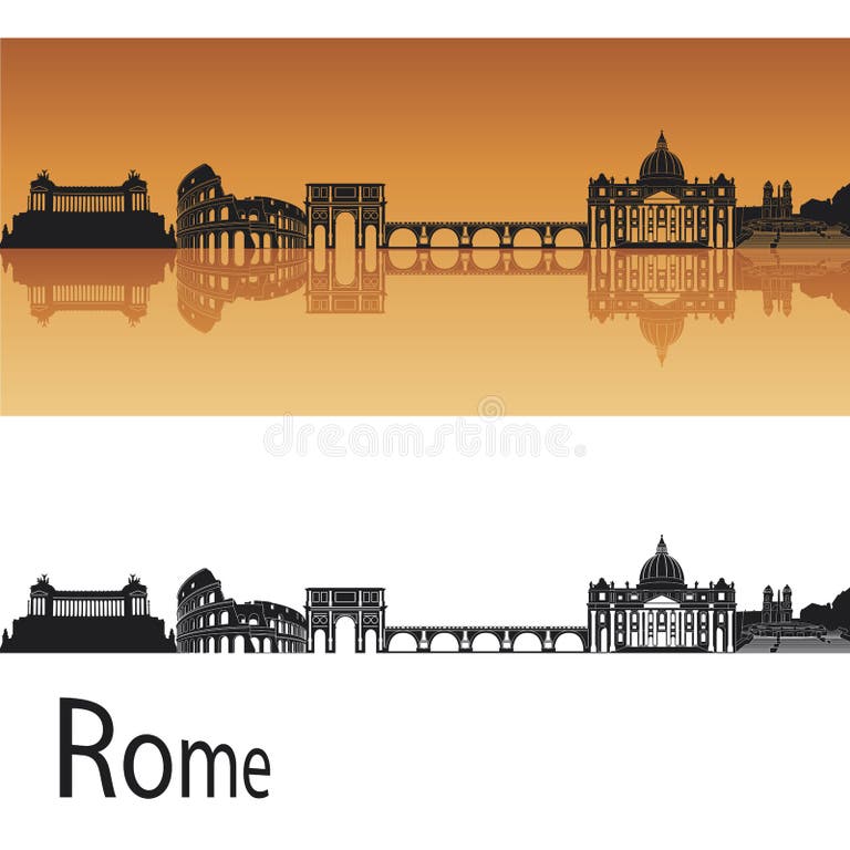 Rome Skyline Stock Illustrations – 3,020 Rome Skyline Stock ...