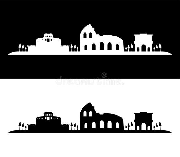 Rome Skyline Stock Illustrations – 3,020 Rome Skyline Stock ...