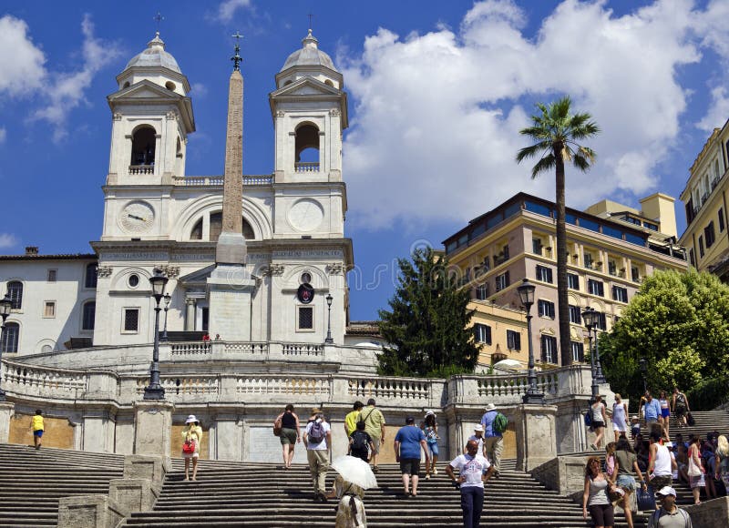Spanish Steps, Rome editorial stock photo. Image of tourism - 24743053