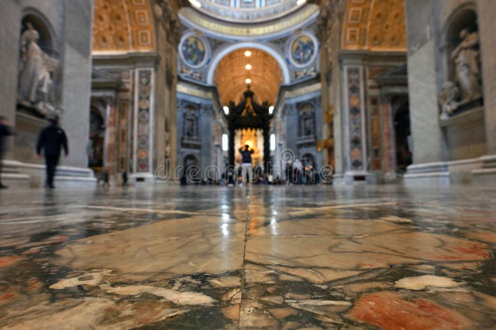 Rome, St. Peter`s Basilica Floor Tiles Editorial Stock Image - Image of minimalism, contemporary ...