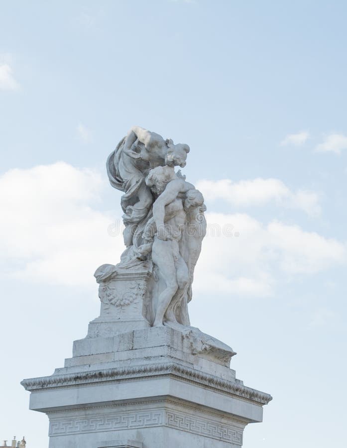 Rome statue over sky stock photo. Image of city, statue - 140809220