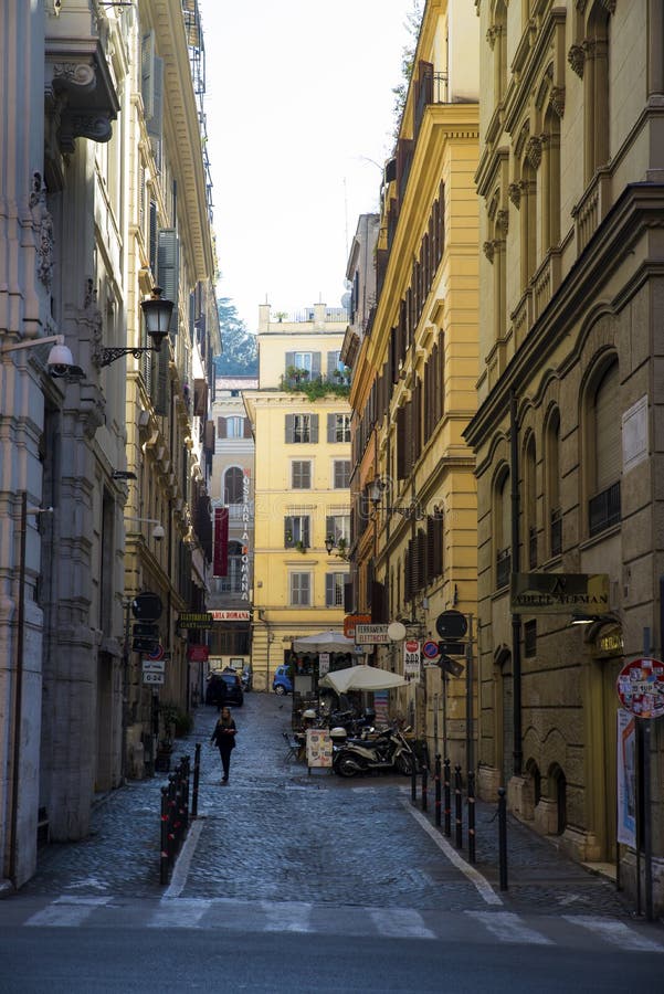 Rome street editorial photo. Image of italian, town, travel - 85407001