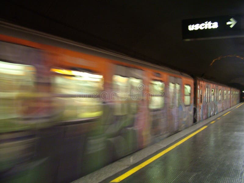 Rome subway stock photo. Image of rome, italy, subway, fast - 66852