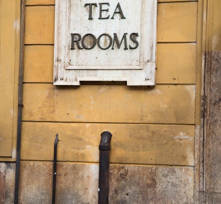 Tea Room in Rome Wall stock photo. Image of fashioned - 109947274