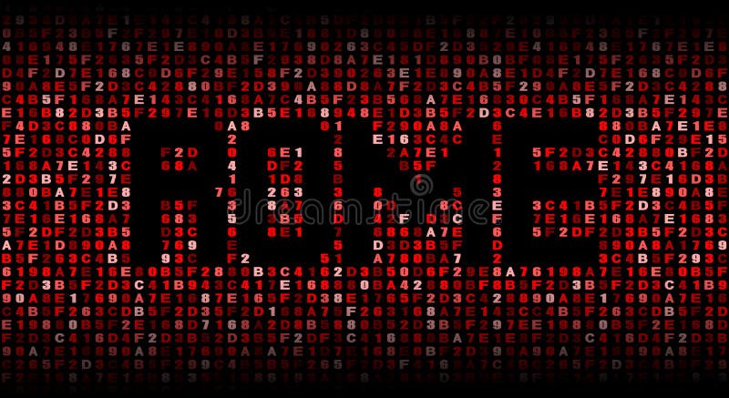 Rome Text on Hex Code Illustration Stock Illustration - Illustration of ...