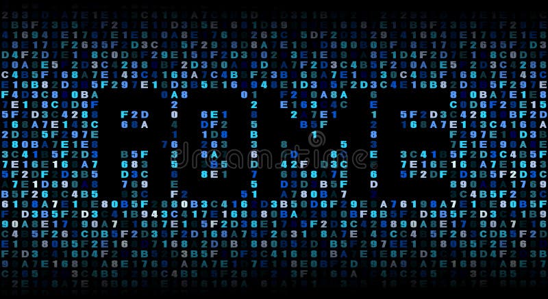 Rome Text on Hex Code Illustration Stock Illustration - Illustration of ...