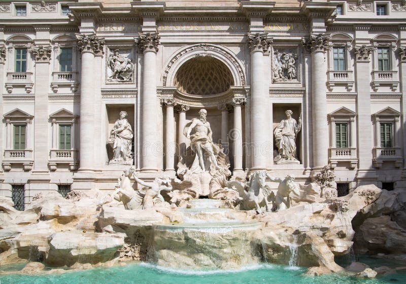 ROME,Trevi Fountain, Rome, Italy. Editorial Stock Image - Image of ...