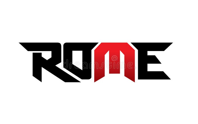Rome Typography Design Vector Stock Vector - Illustration of business ...