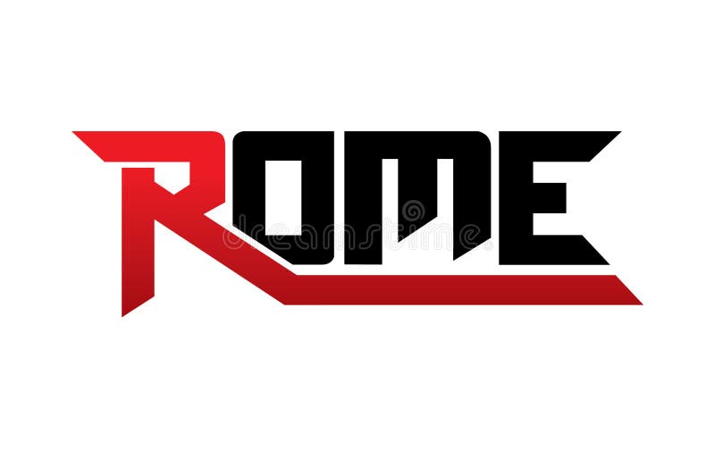 Rome Typography Design Vector Stock Vector - Illustration of business ...