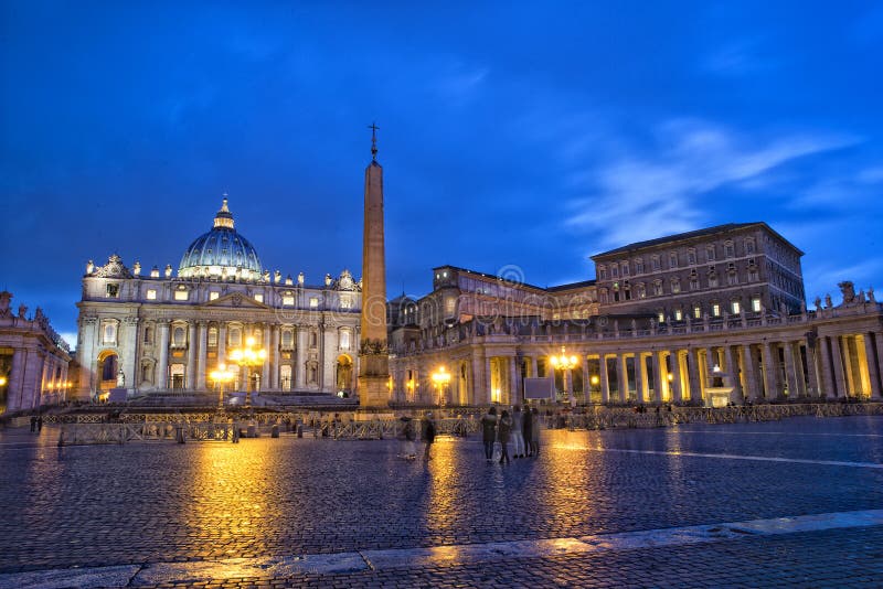 Rome Vatican Place Saint Peter Cathedral Editorial Photo - Image of ...
