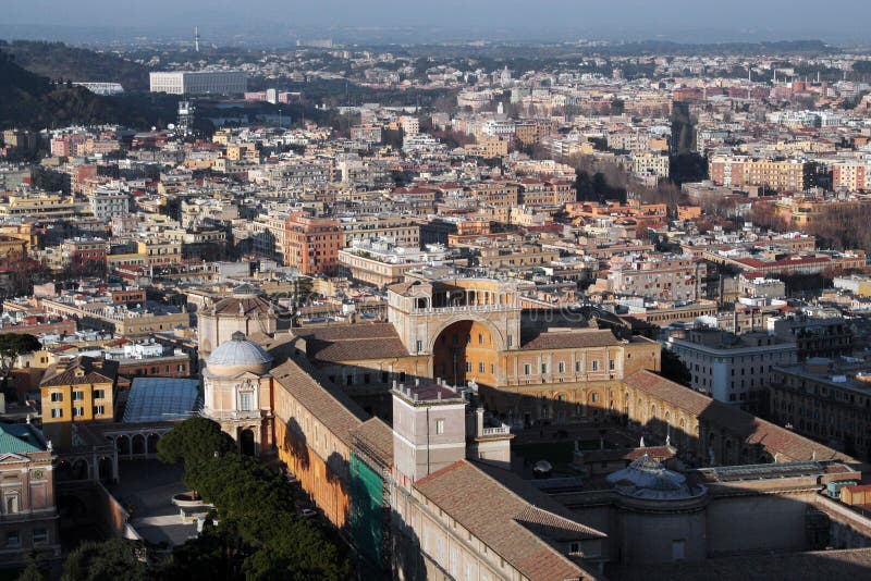 Rome View stock image. Image of panorama, rome, landscape - 7540279