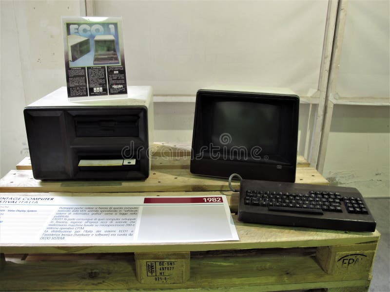 Rome vintage computer editorial stock image. Image of processor - 146158789