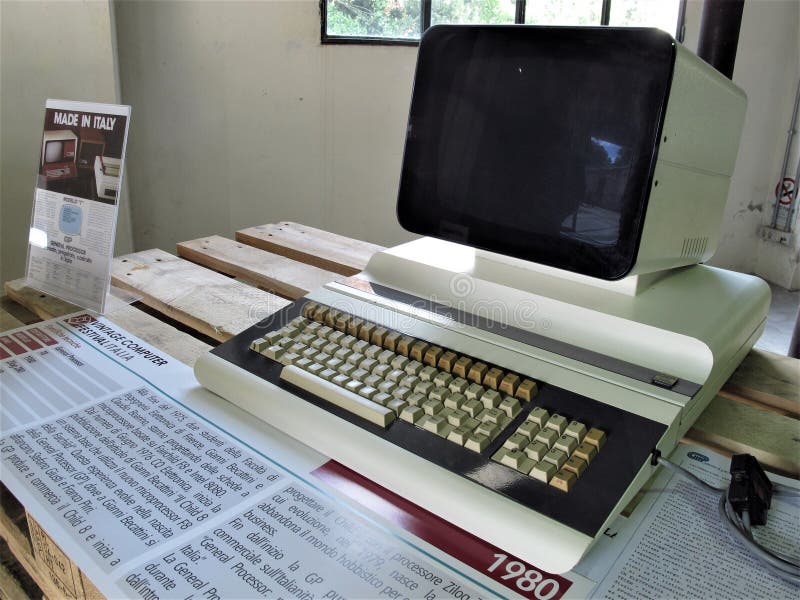 Rome vintage computer editorial stock image. Image of processor - 146158789