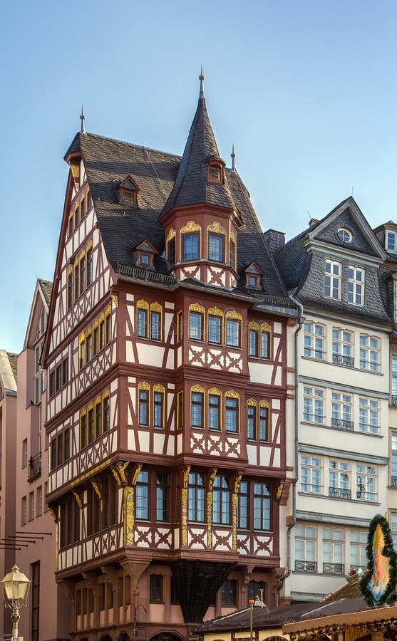 Romerberg Square, Frankfurt, Germany Stock Image - Image of tourism ...