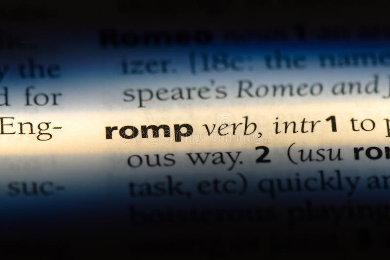 Romp stock image. Image of english, concept, word, paper - 126615541