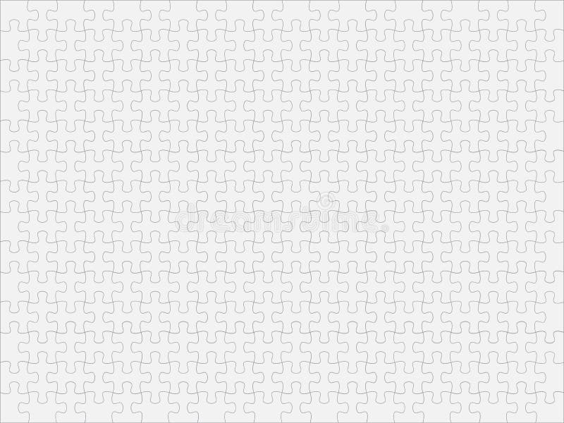 Rompecabezas Rectangular De Partes De Color Blanco Ilustración del ...