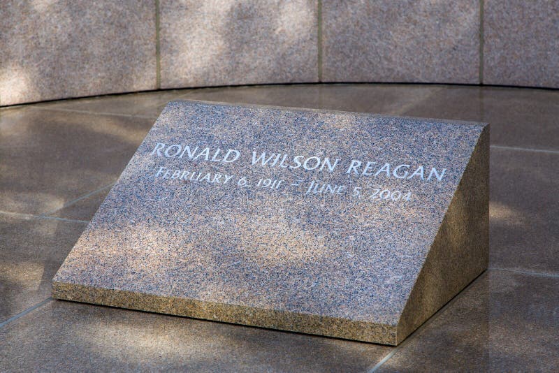 Ronald Reagan Headstone Chez Reagan Library Image éditorial - Image of ...