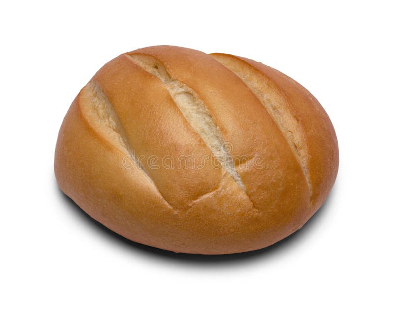 Rond brood stock foto. Image of duits, geïsoleerd, broodje - 130813394