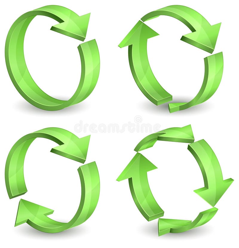 3d vastgestelde pijl vector illustratie. Illustration of vorm - 15768898