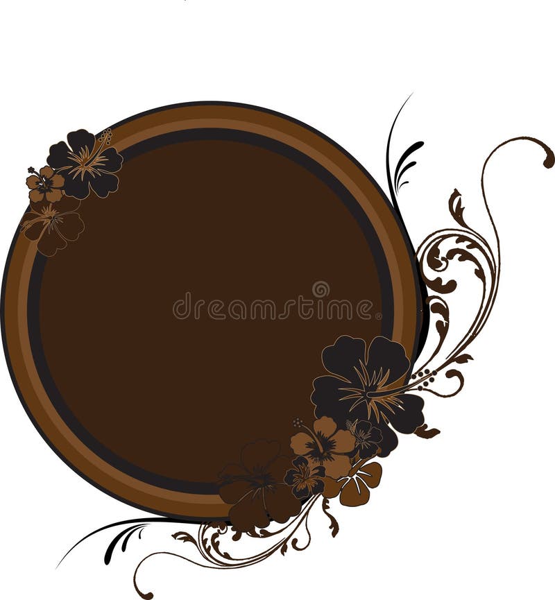 Bruin Frame Met Een Patroon Vector Illustratie - Illustration of grens ...