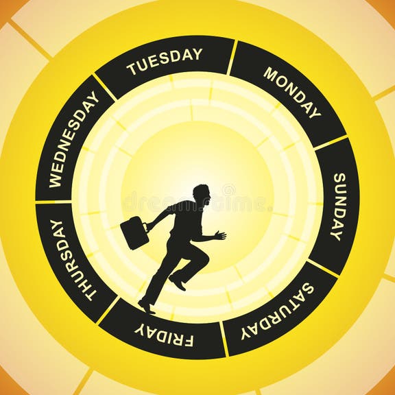 Rond het lopen vector illustratie. Illustration of lopen - 42482799