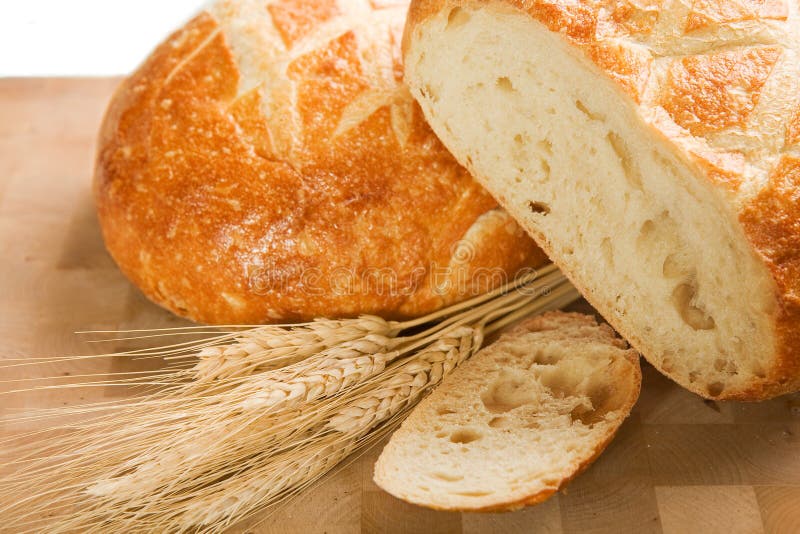 Rond Italiaans Brood stock foto. Image of bruin, ronde - 7259578