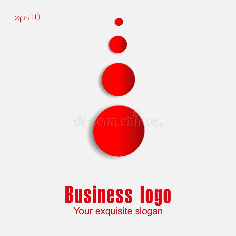 Rond Rouge De Papier Dans Le Blanc Illustration de Vecteur ...