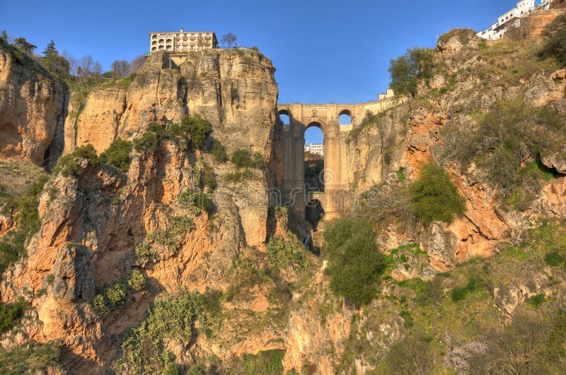 Brug van Ronda - Spanje stock foto. Image of andalusië - 24384918