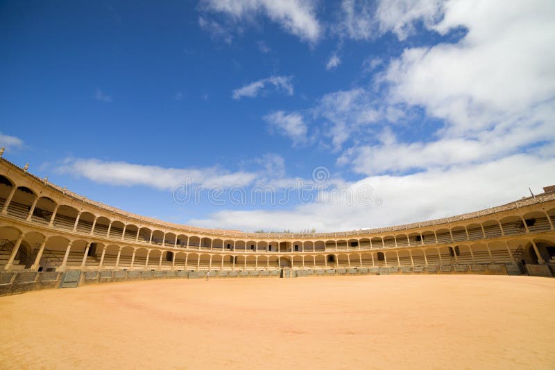 Ronda Bullfighting Arena in Spain Stock Image - Image of circle ...