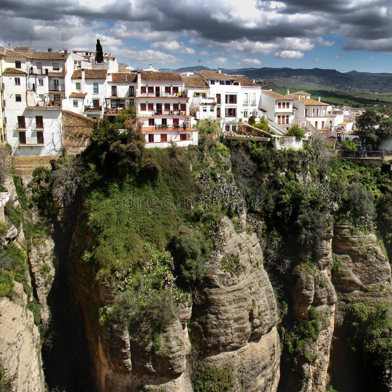 Ronda, city on the edge stock image. Image of terrain - 180236859