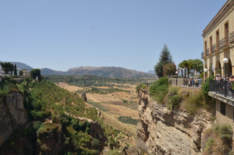Ronda editorial photo. Image of tours, tree, ronda, escarpment - 74507566