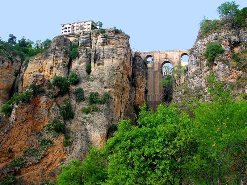 Ronda view stock photo. Image of panoramic, mountains, valley - 118554