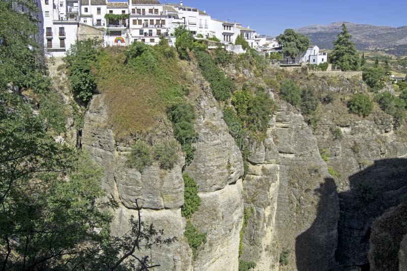 Ronda view stock photo. Image of panoramic, mountains, valley - 118554
