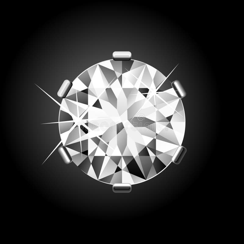 Ronde Diamant. Vector. vector illustratie. Illustration of ...
