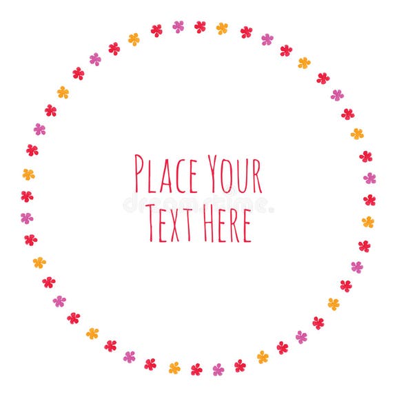 Ronde kader rode slinger vector illustratie. Illustration of kader ...