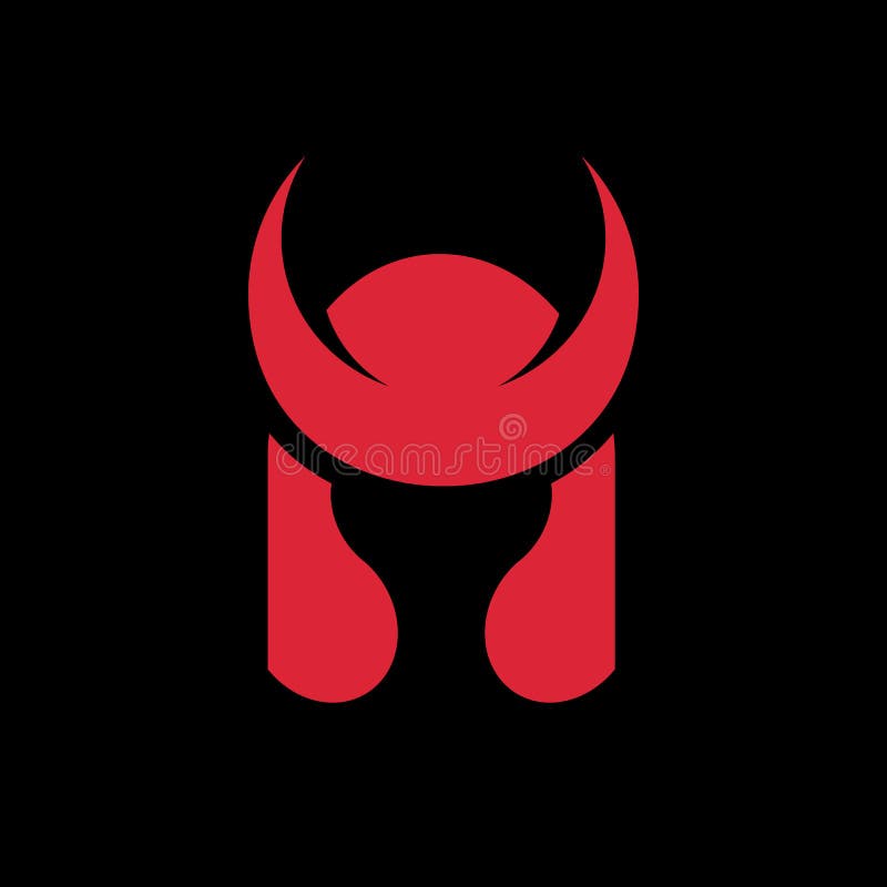 Ronin Warrior Logo Icon Design Template Elements, Samurai Helmet Symbol ...
