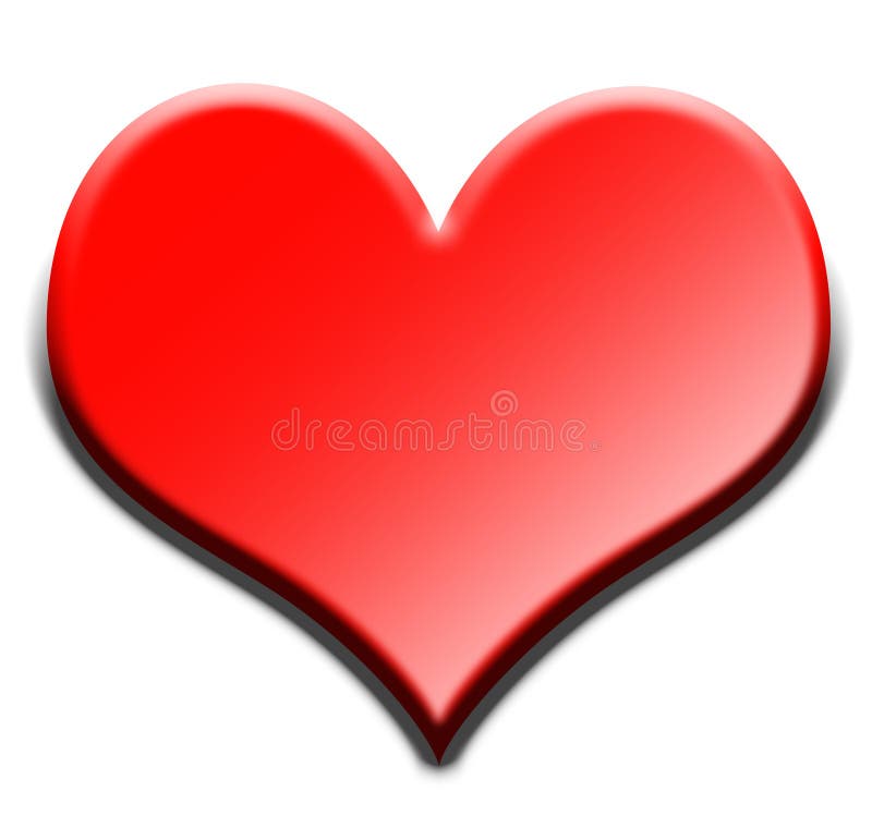 Rood Hart Clipart vector illustratie. Illustration of verloop - 16769241
