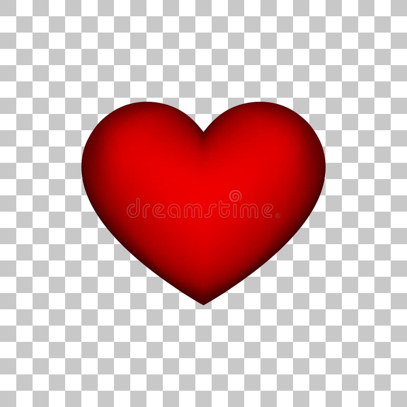 Een transparant hart vector illustratie. Illustration of kleur - 71358699