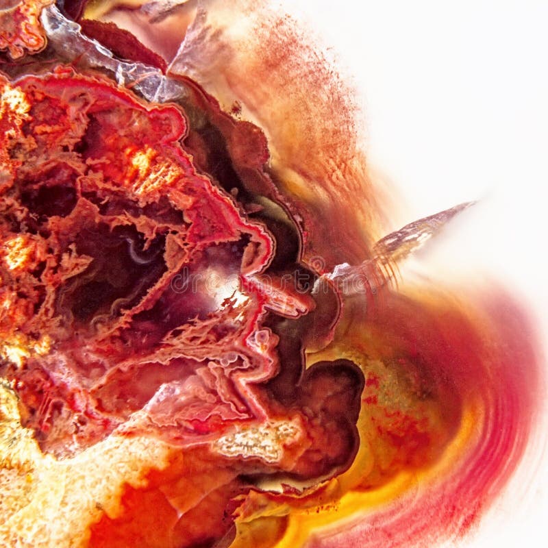 Agaat Met Chalcedoon, Geologisch Kristal Stock Foto - Image of ...