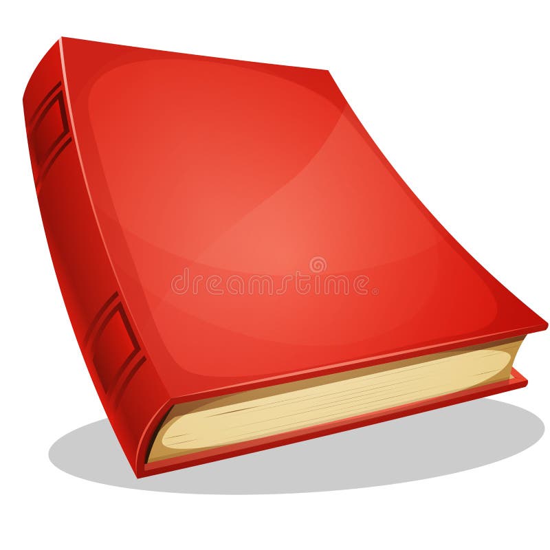 Rood Boek Dat Op Wit Wordt Geïsoleerd Vector Illustratie - Illustration ...