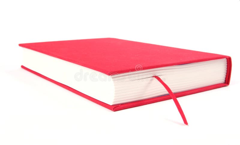 Rood Boek Op Witte Achtergrond Stock Foto - Image of rood, boek: 5901544