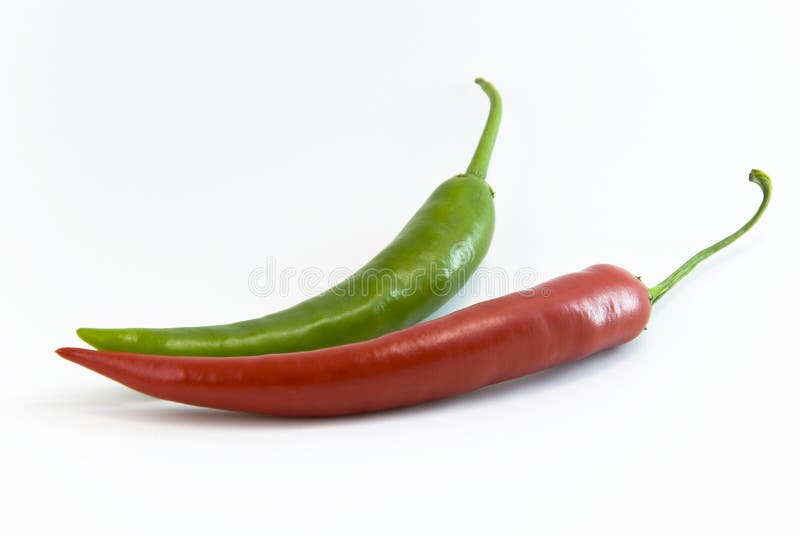 Rood En Groene Spaanse Peper Stock Foto - Image of gezond, voeding ...