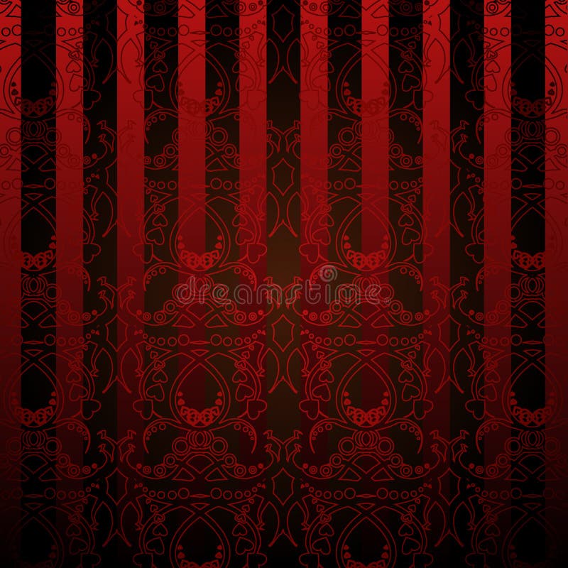 Rood en zwart behang stock illustratie. Illustration of zwart - 12726915