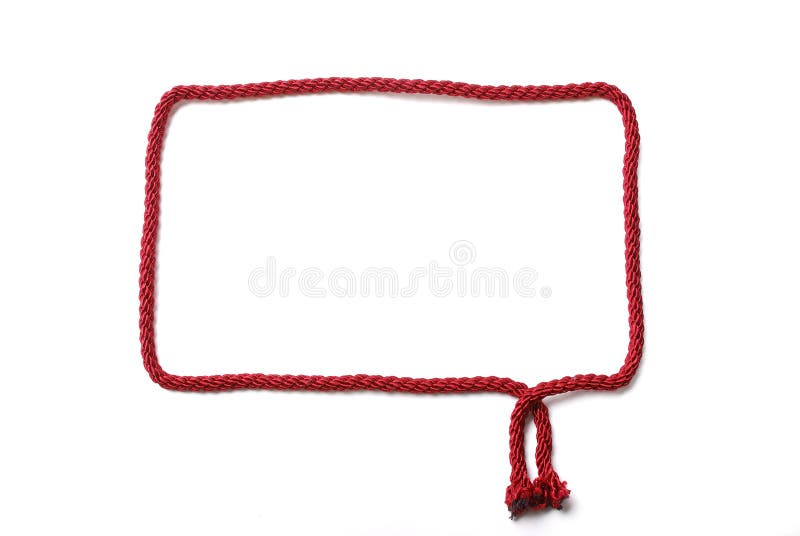 Rood frame van koord stock afbeelding. Image of skelet - 15517835