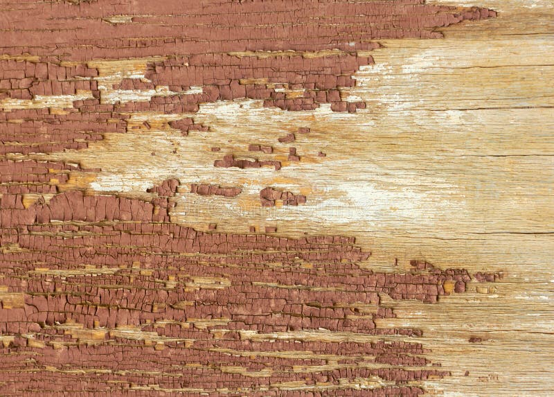 Rood Geschilderd Doorstaan Hout. Stock Afbeelding - Image of patroon ...