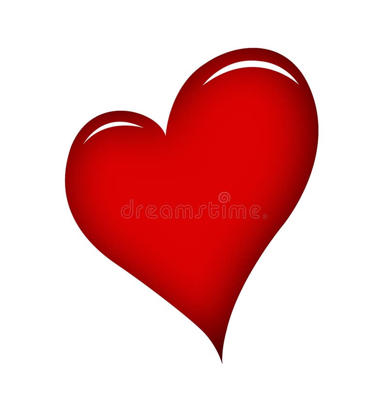 Gebarsten Rood Gebroken Hart Stock Illustratie - Illustration of hart ...